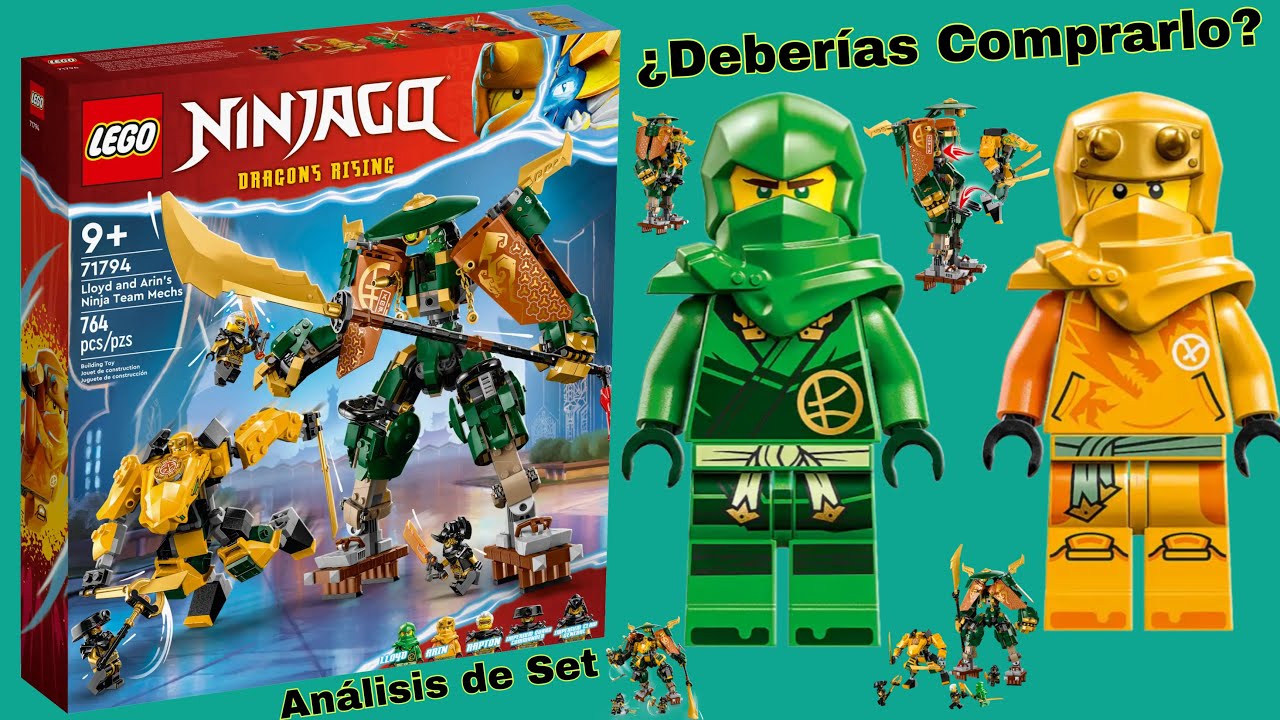¿Deberías Comprarlo? Analizando LEGO Ninjago 71794- Mecas del Equipo de ...