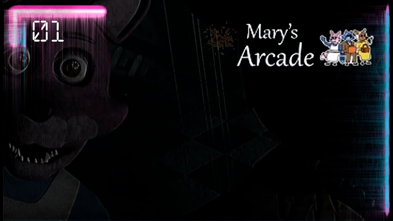 Mary's Arcade 1 FNAF HORROR GAME Night 1 Full Game No Commentary - YouTube