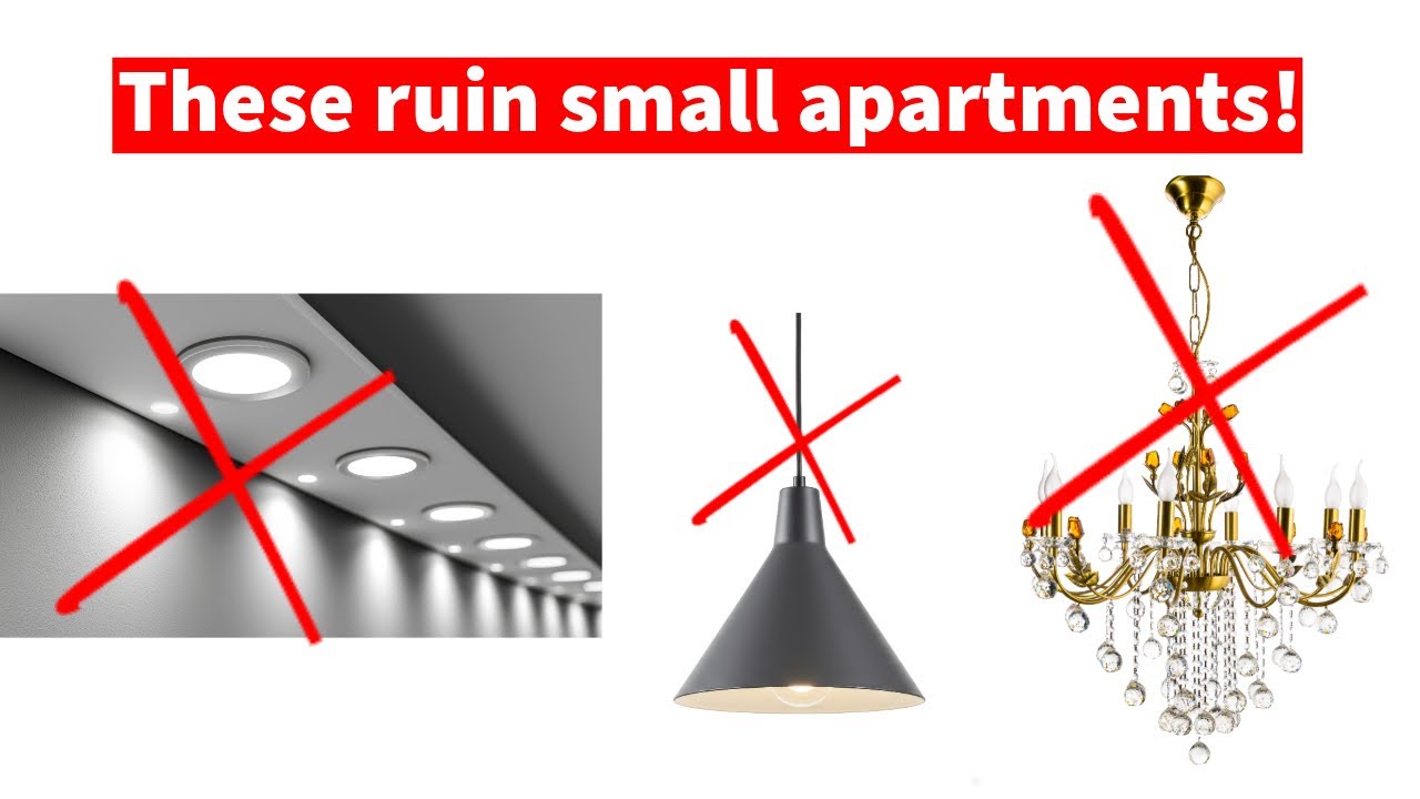 Worst Lighting Mistakes for Small Apartments - Avoid these! - YouTube