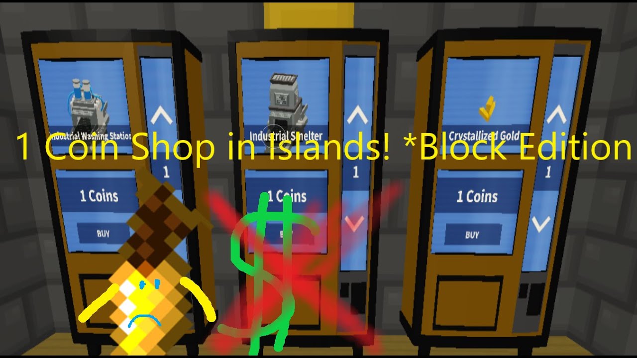 Skyblock Roblox / Islands 1 Coin Shop *Block Edition* - YouTube