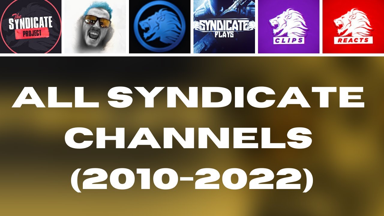 All Syndicate Channels - Sub Count History (2010-2022) - YouTube
