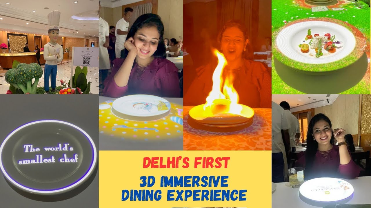 3D dining in Delhi | Le petit chef | Best dining experience in Delhi ...