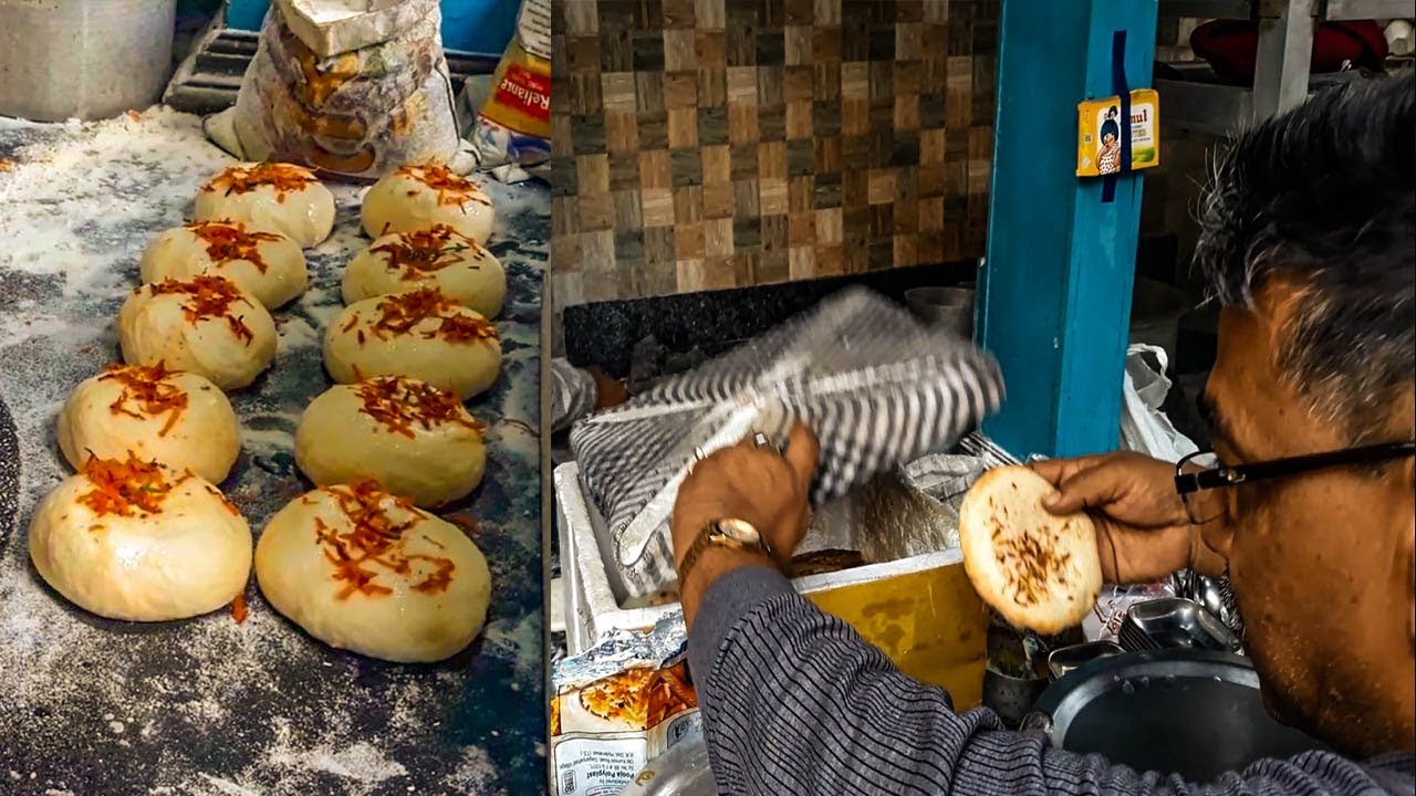 Masala kulcha | Famous Indina Street Food | Street Food Kulcha at ...