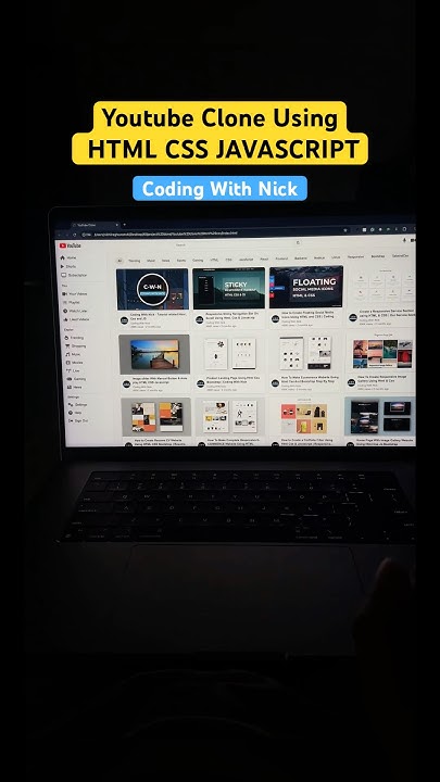 Youtube Clone Html Css Javascript Codingwithnick Htmlcss Webdesign Youtubeclone Coding