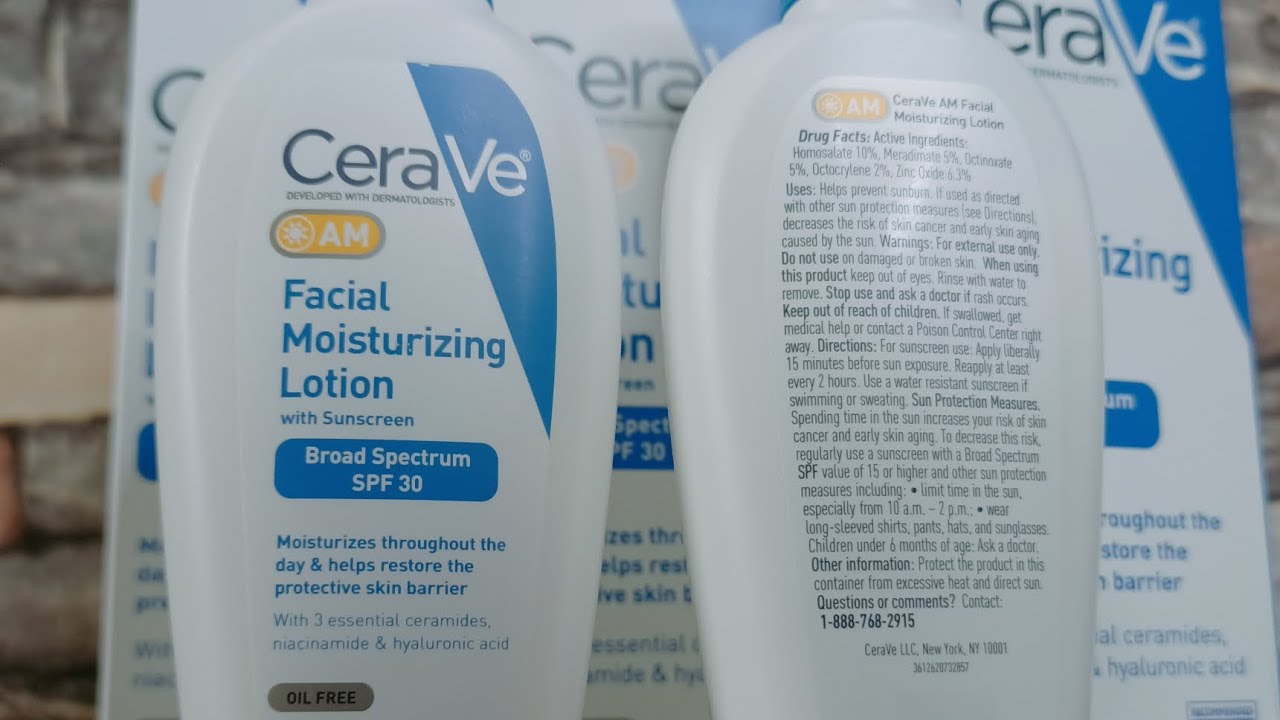 CeraVe One of the Best AM Moisturizing lotion - YouTube