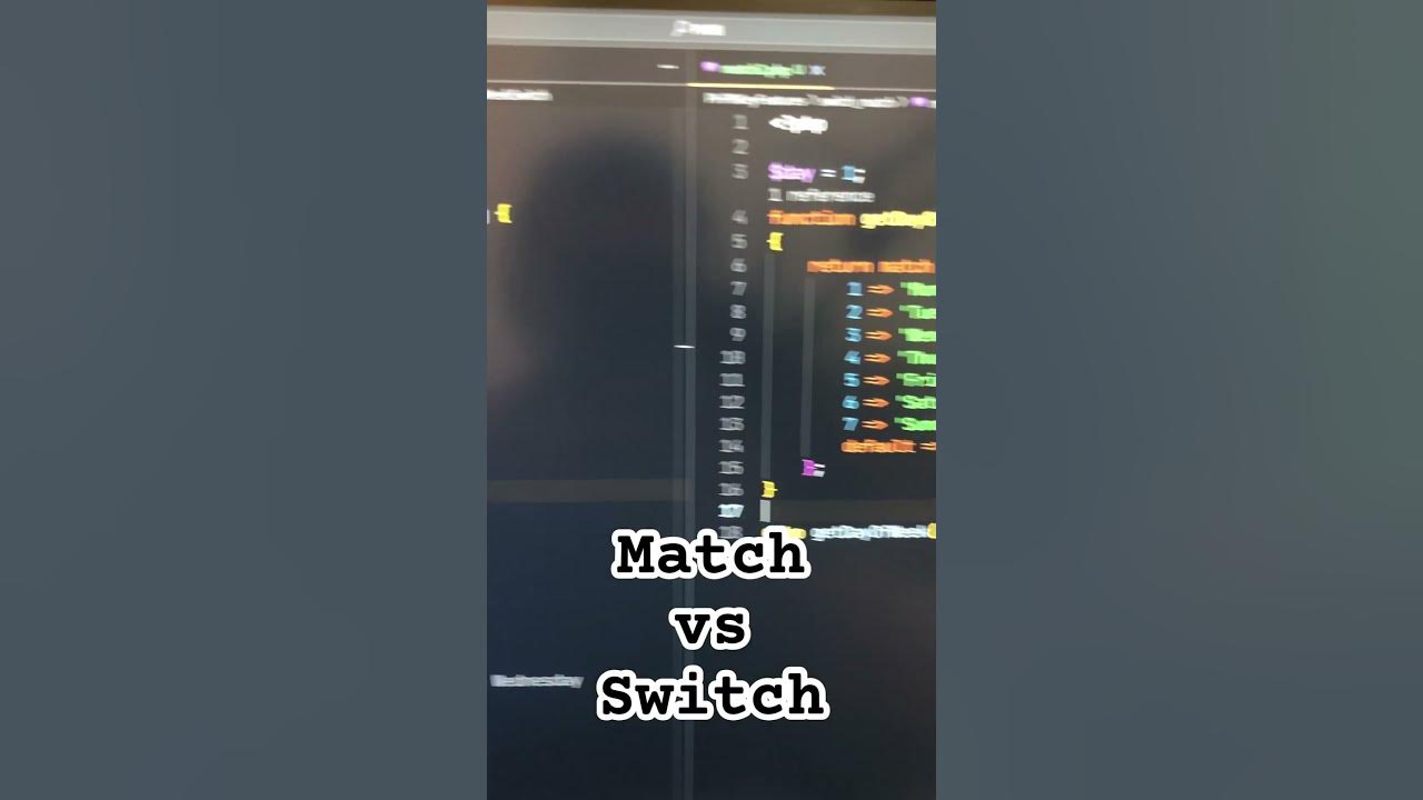 match vs switch #php #match #switch - YouTube