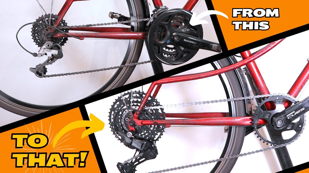Upgrade your old gears to 1x drivetrain: 3x8 to 1x10 Shimano Cues ...
