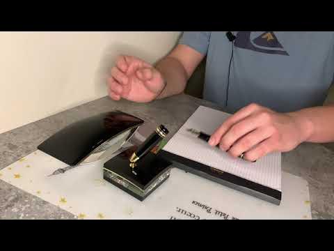 Кабинетное использование Montblanc №149 (подставка и пресс-бювар) - YouTube