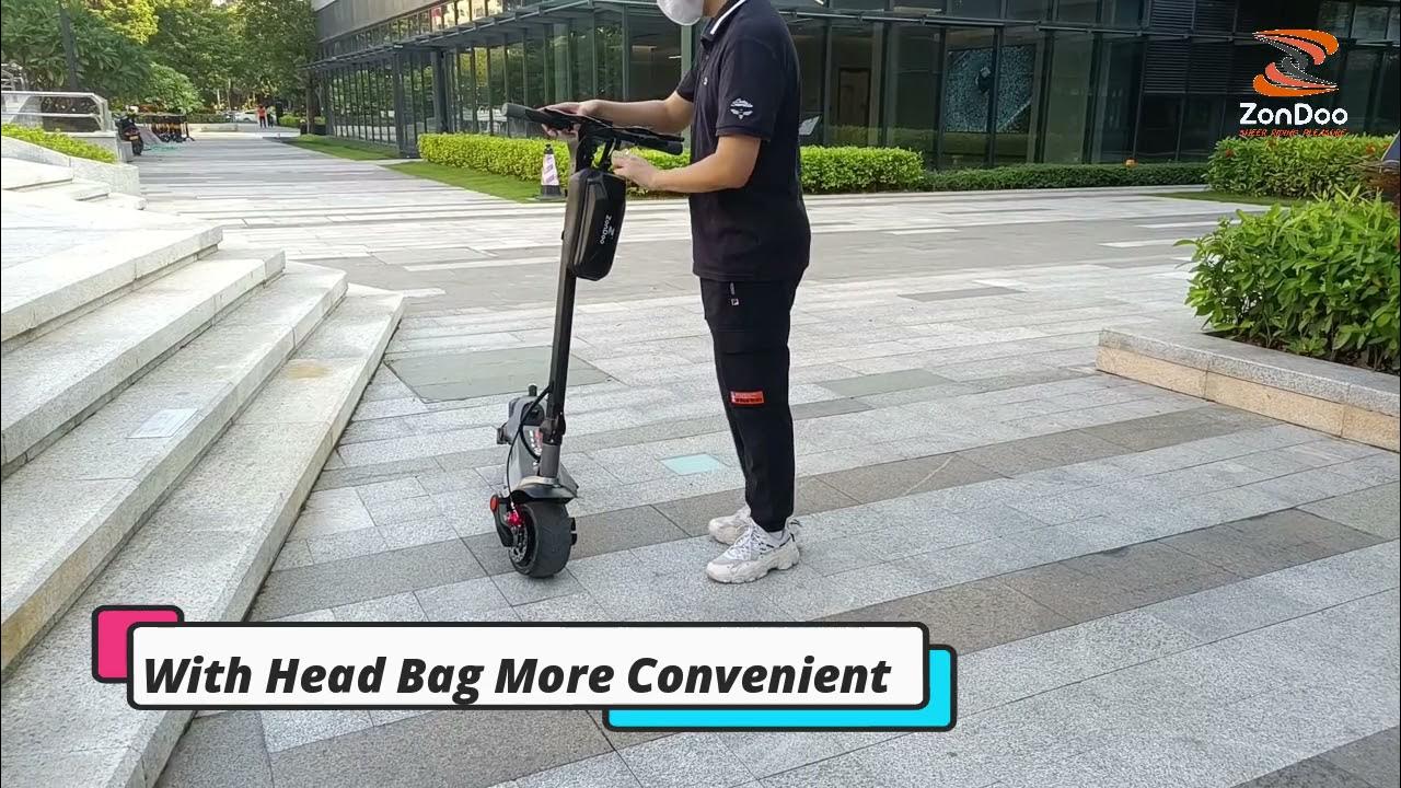 zu08 500W widewheel electric scooter - YouTube