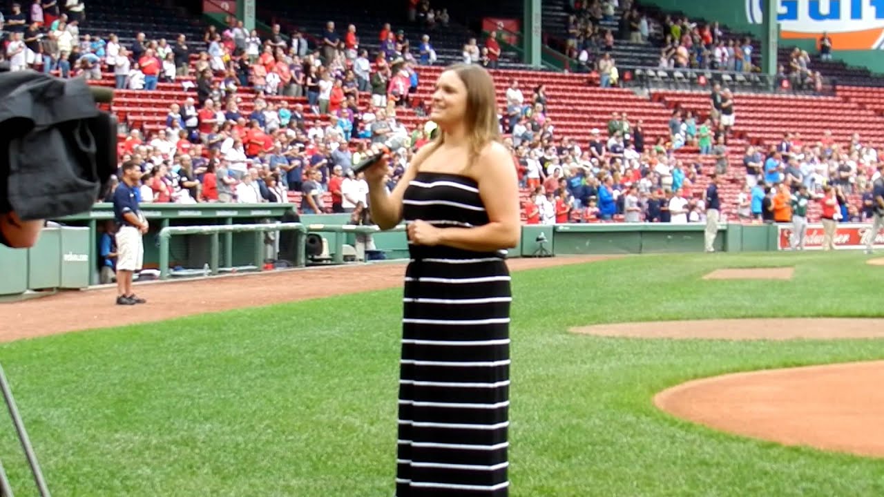 Ashley Solomon singing the National Anthem at Fenway Park - YouTube