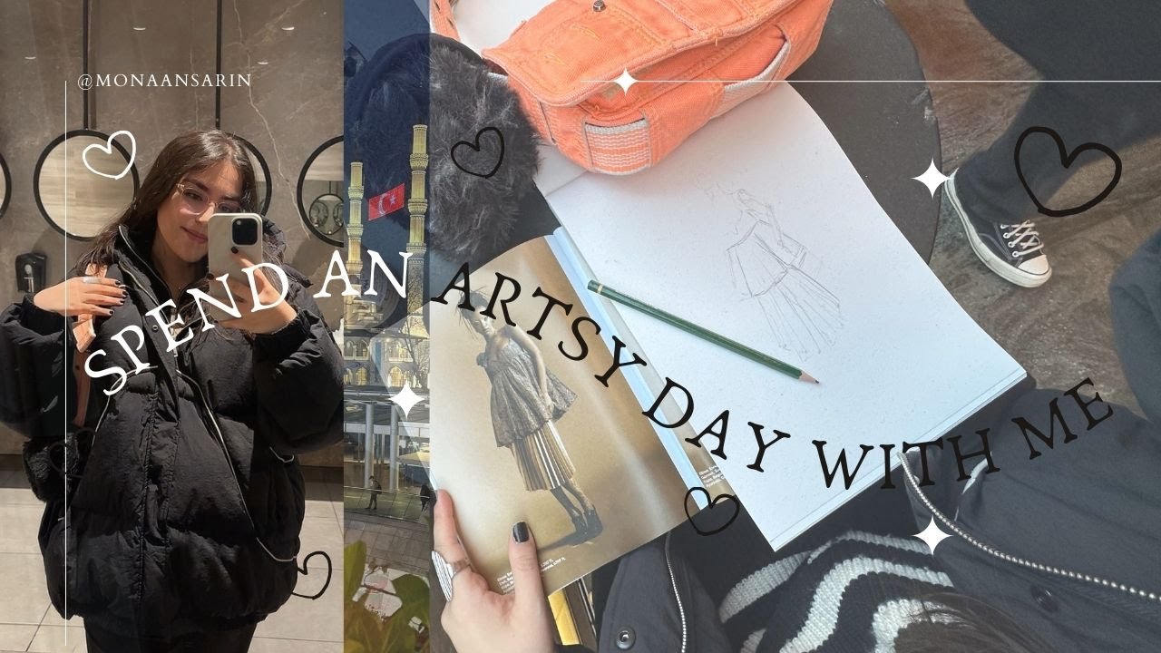 Spend an artsy day with me, (art supplies haul, coffee, dinner and ...