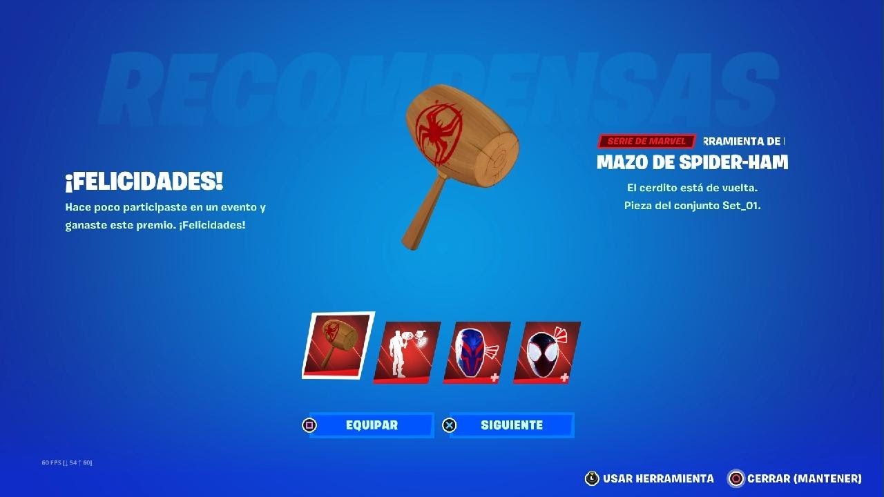 Fortnite PS5 Maso de Spider-Ham - YouTube