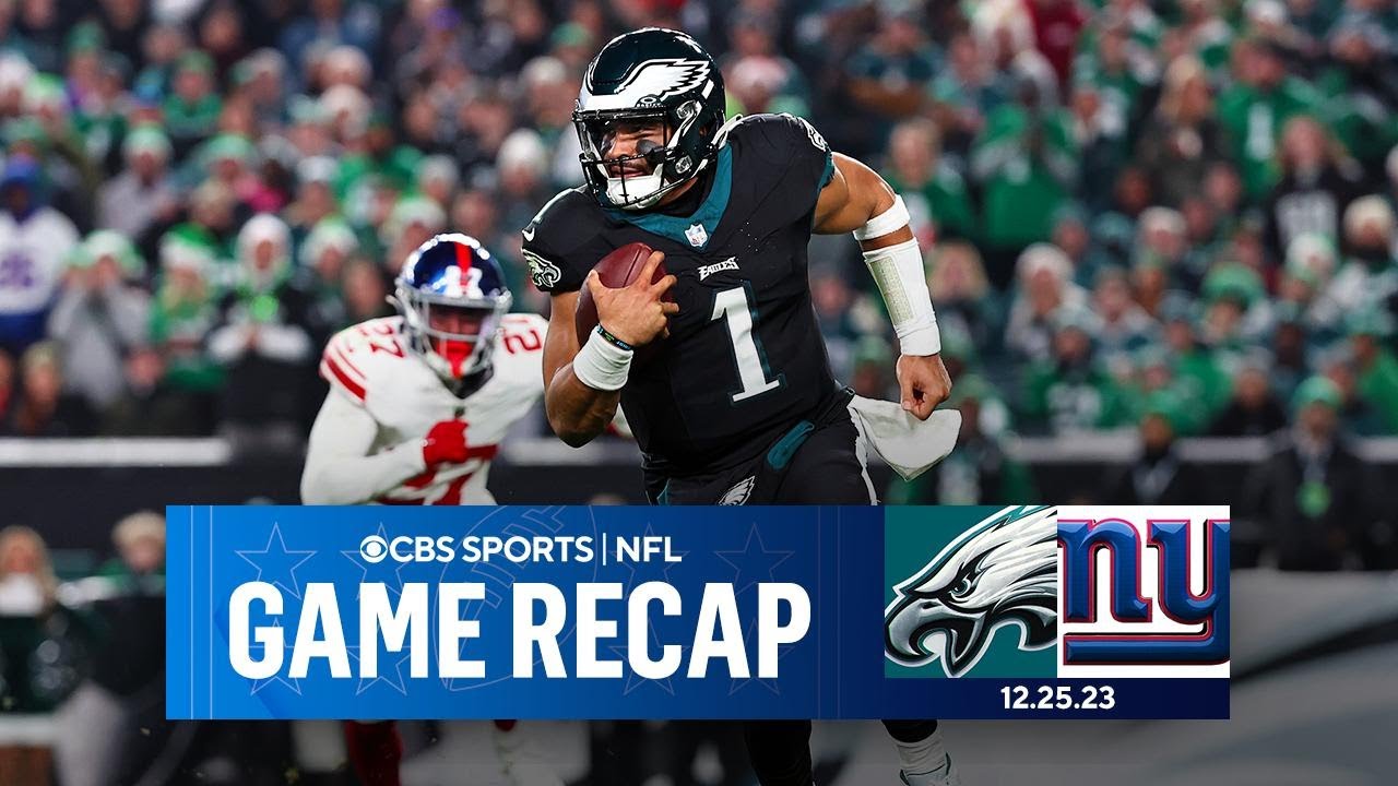 Eagles EDGE Giants to SNAP 3-game skid | Game Recap | CBS Sports - YouTube