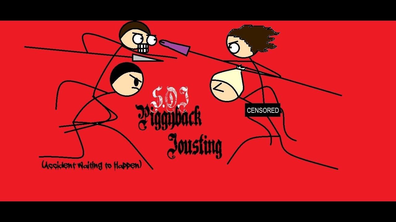 Sons of Jackass: Piggy-Back Jousting - YouTube