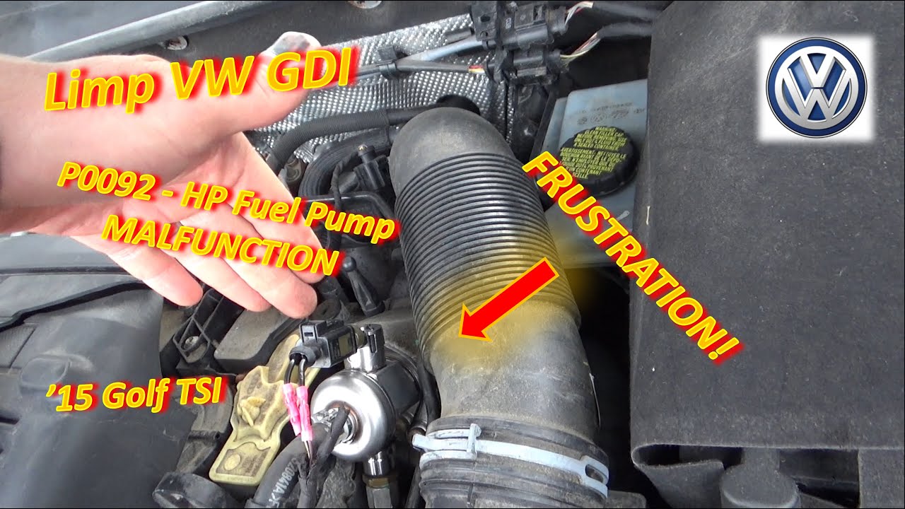VW GDI LIMP Mode AFTER Repairs?? (P0092 - High Pressure Fuel Pump ...
