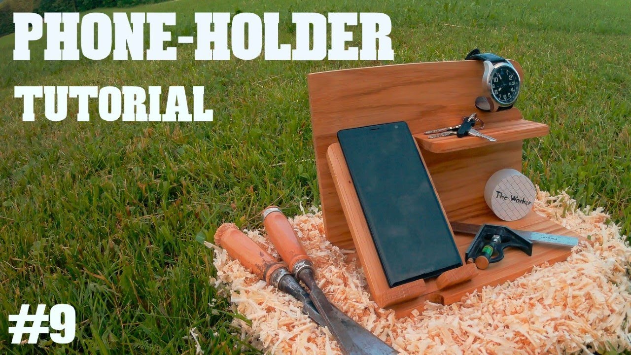 How to make a Phone-holder. (Tutorial) - YouTube