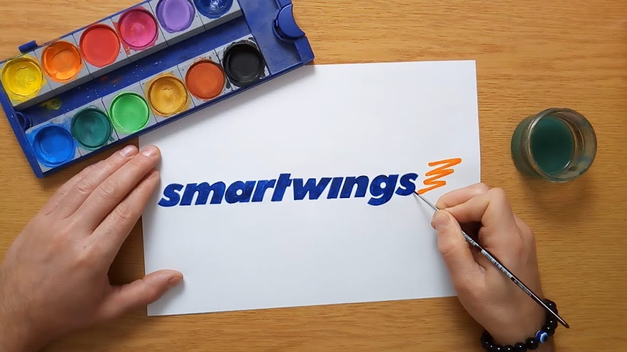 How to draw the smartwings logo - YouTube