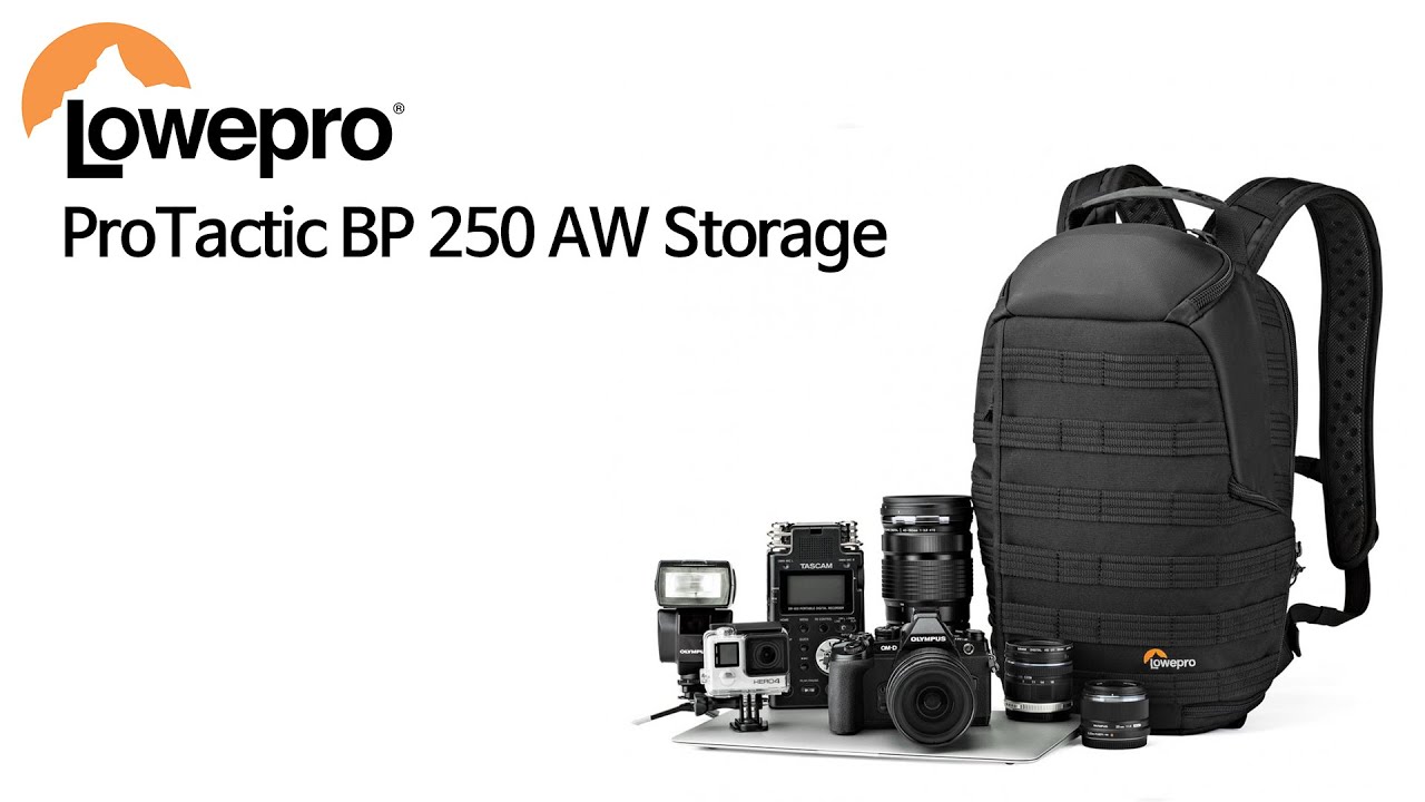 Lowepro ProTactic BP 250 AW Storage - YouTube