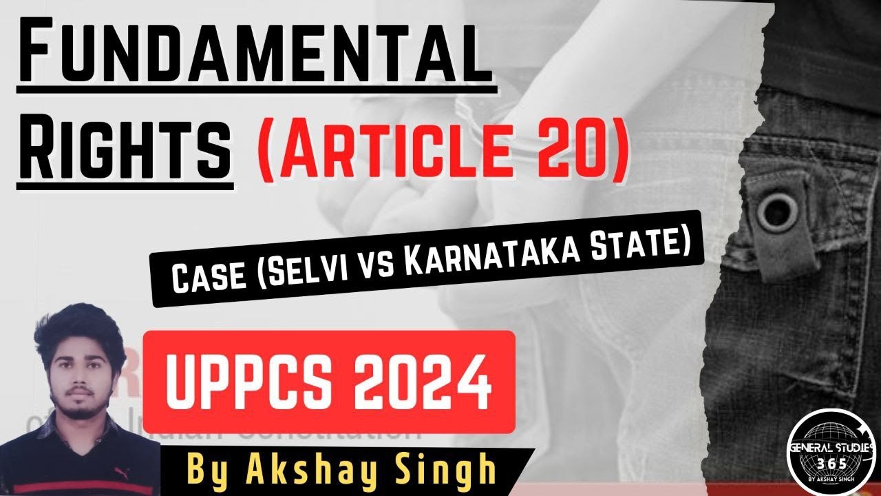 fundamental rights article 20 | polity for uppcs 2024 - YouTube