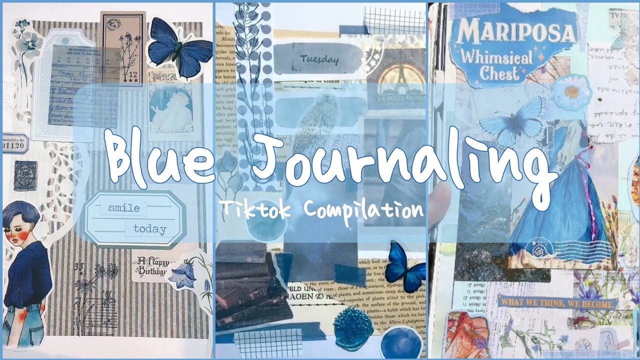 Blue Theme Journaling💙🦋| Video compilation asmr - YouTube