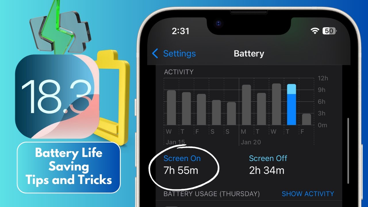 iOS 18.3 Battery Life Improvement TRICKS - YouTube