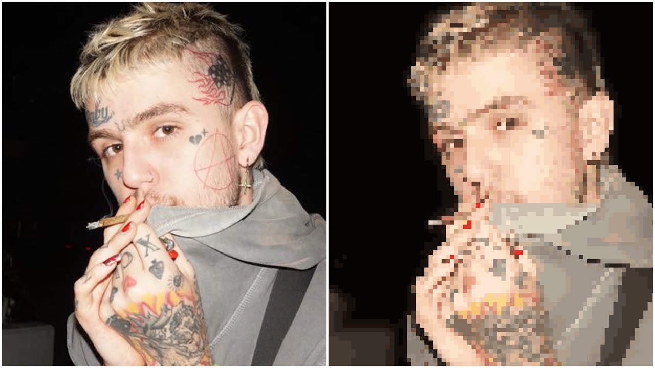 Pixel art lil peep 2 - YouTube