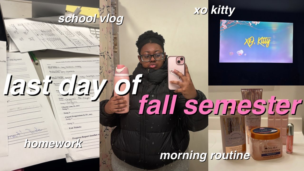 Last day of fall semester | senior in highschool ️⛸️🎀☃️ - YouTube