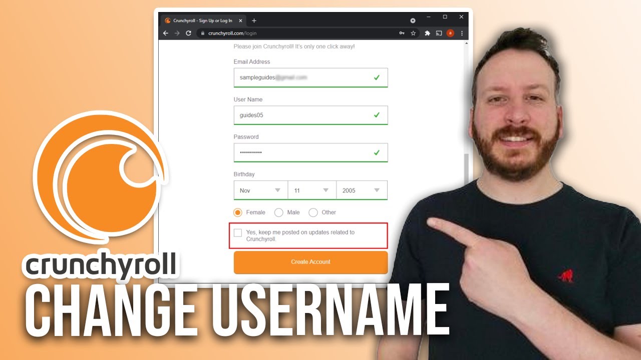 How To Change Crunchyroll Username - YouTube
