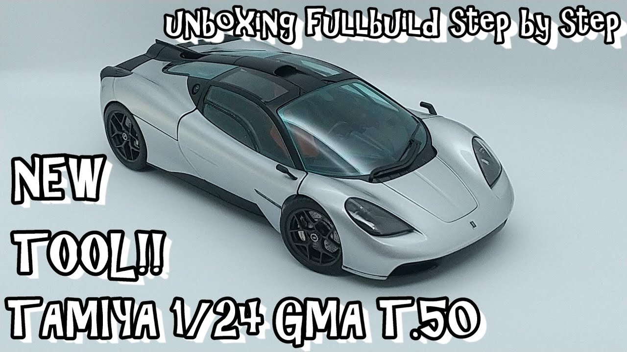 unboxing fullbuild step by step TAMIYA 1/24 GMA T.50 Scale Car Plastic ...