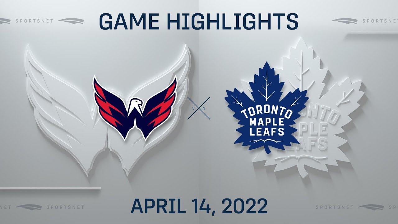 NHL Highlights | Capitals vs. Maple Leafs - Apr 14, 2022 - YouTube