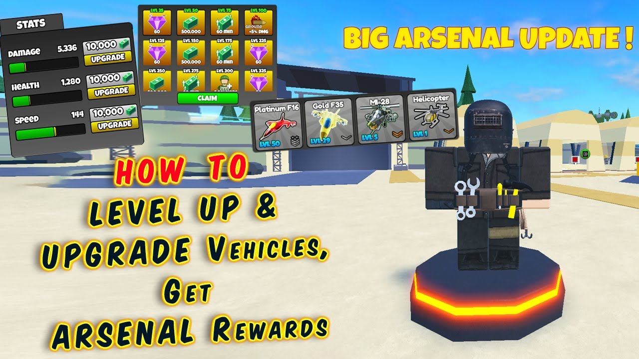 How To LEVEL UP Vehicles, UPGRADE Vehicles, Get ARSENAL Rewards in ...