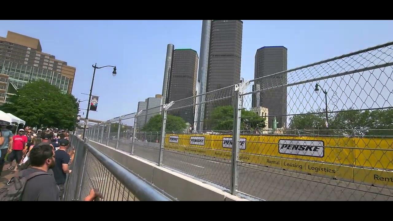 Detroit Grand Prix 2023 - downtown Detroit. Jefferson Ave. video 3 ...