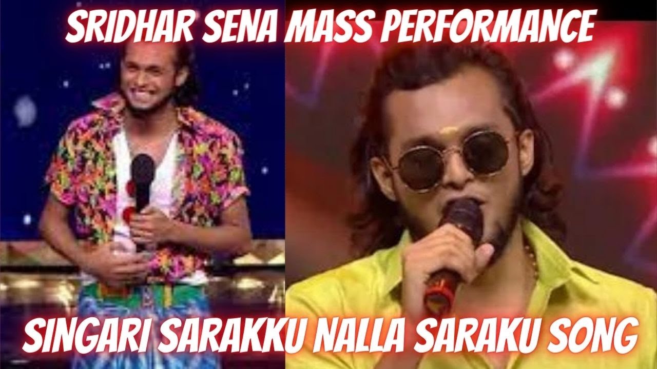 Singari sarakku nalla sing by Sridhar sena #super singer 8 - YouTube