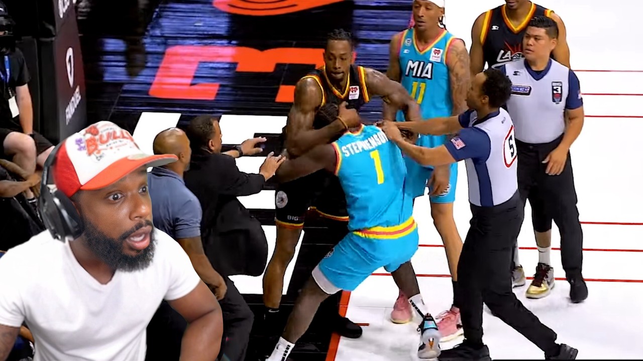 Dwight Howard vs Lance Stephenson HUGE FIGHT During Big 3 Game REACTION ...