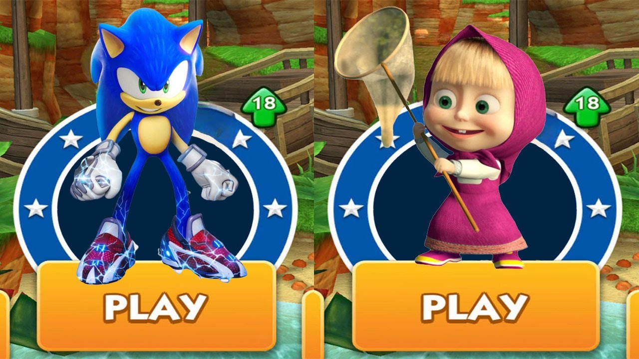 Sonic Dash vs Masha 3D Runner - BOSCAGE MAZE SONIC vs DR.EGGMAN Boss ...