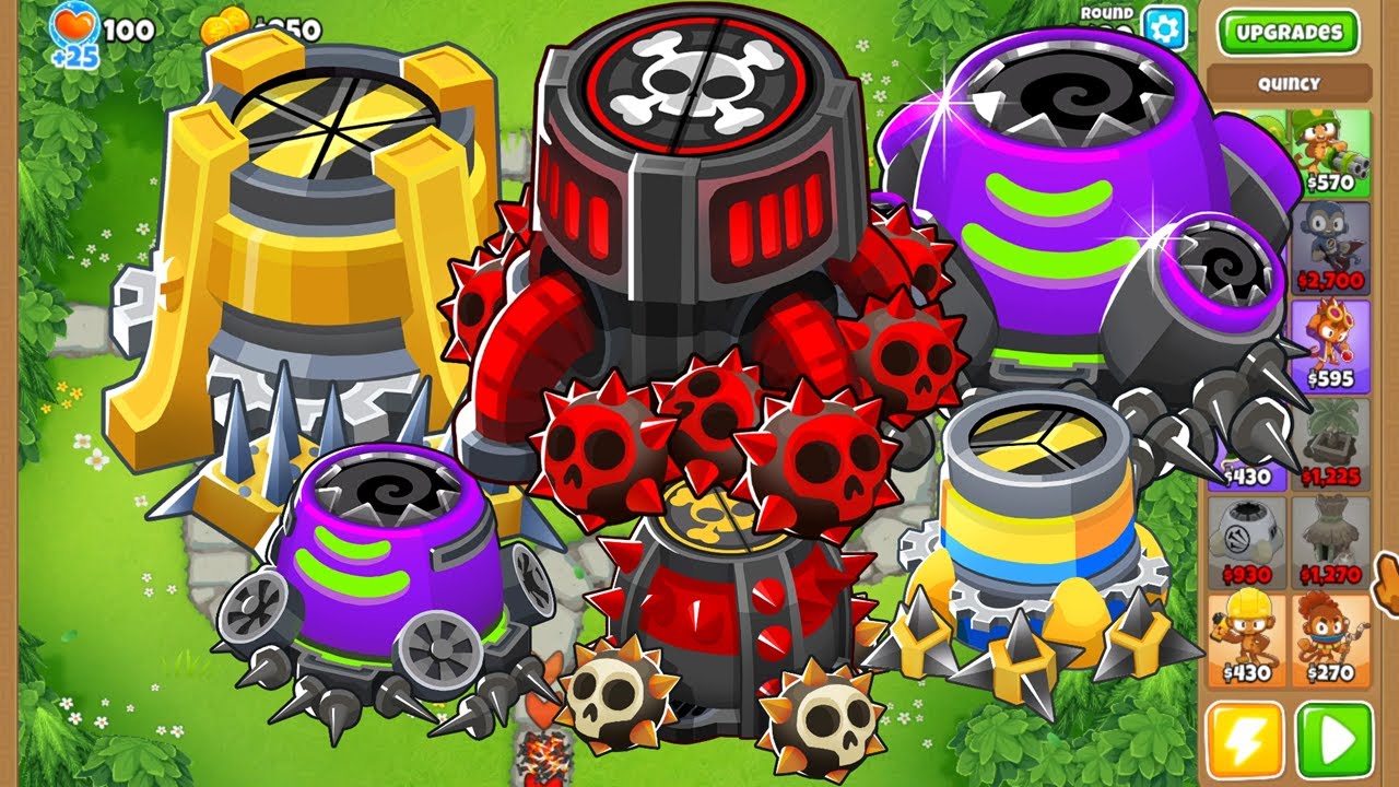 Bloons TD 6 - Spike Factory Showdown: Testing All 6 Paths on Hard ...