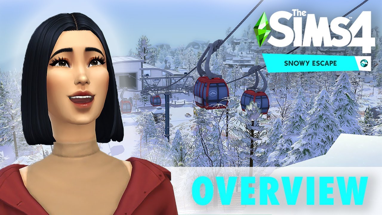1 HOUR OF SNOWY ESCAPE GAMEPLAY! ️🏂 The Sims 4 Snowy Escape Overview ...