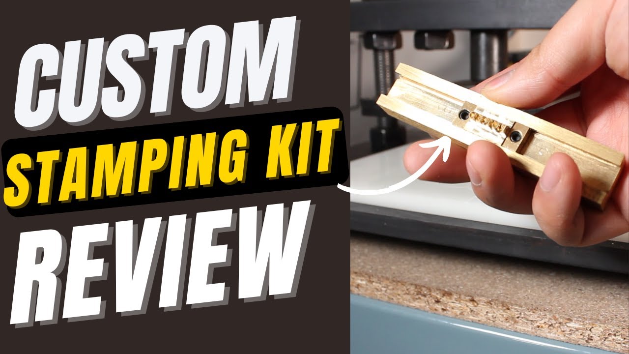 Best Leather Stamping Kit? Brass Letter Embossing Set Review & Tutorial ...