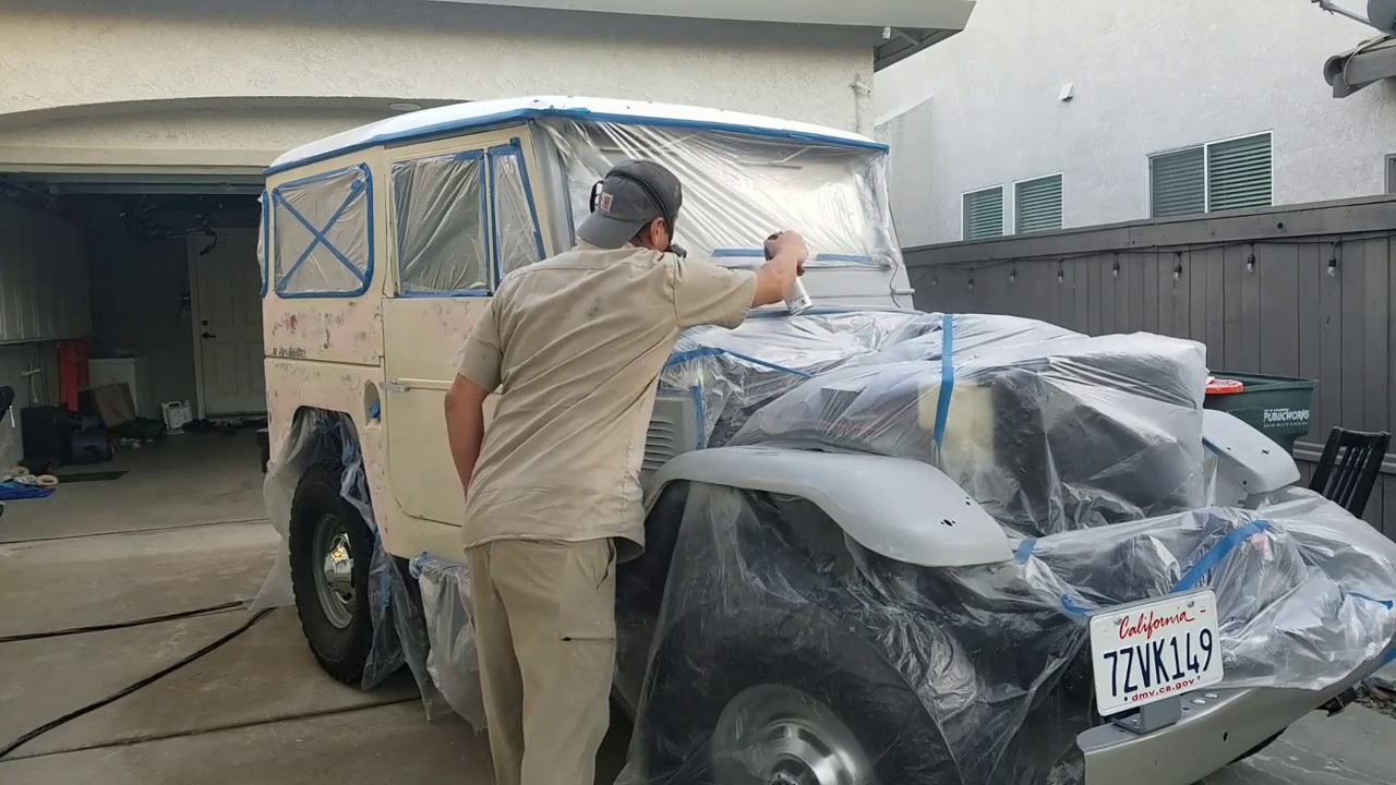 Fj40 $600 Painting project \\ Part 2 - YouTube