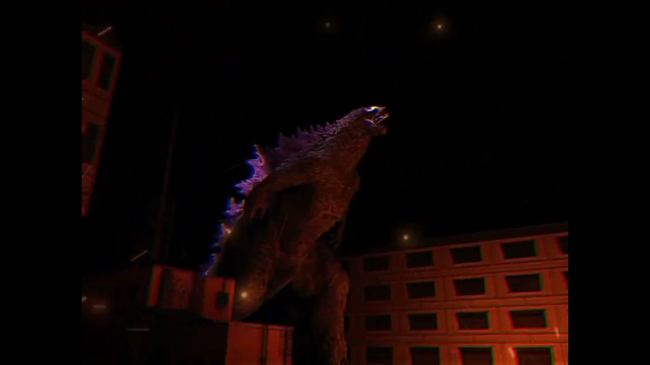 Godzilla roar animation Prisma 3d - YouTube