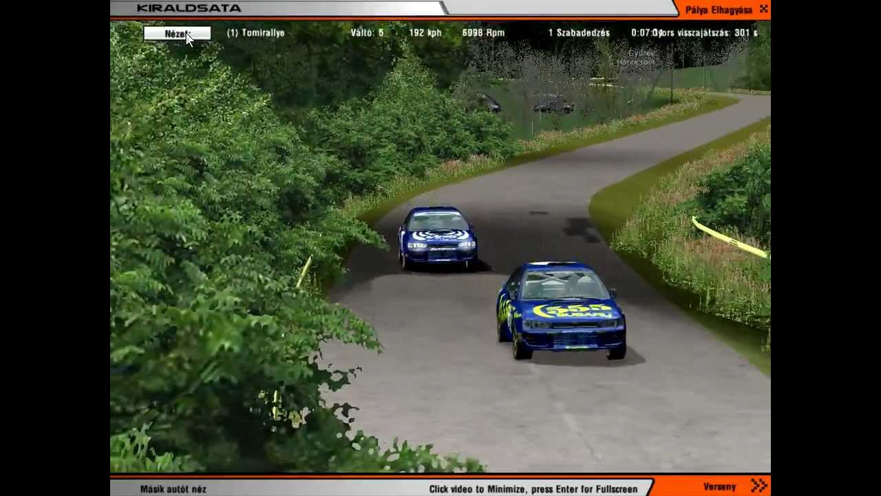 rFactor - Subaru WRC mod 1.22 lan - YouTube