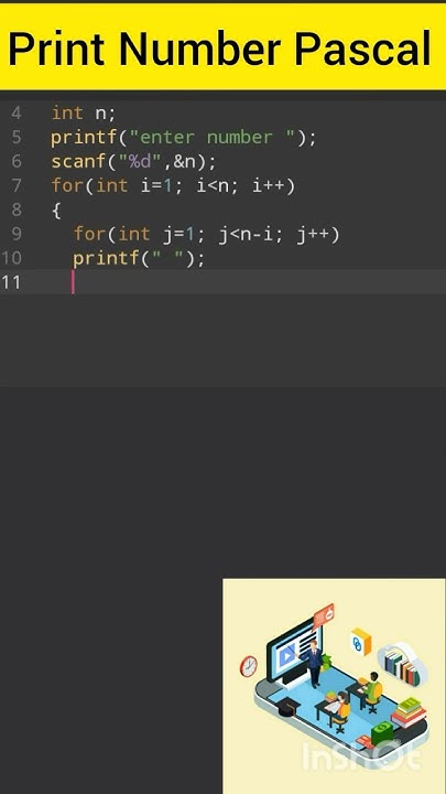 Write a Program to Print Pattern (Number Pascal) in C - YouTube