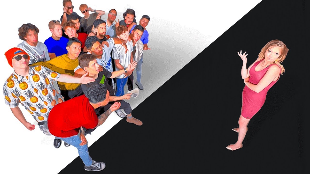 20 BOYS VS 1 WOMAN - Who Will Win? - YouTube