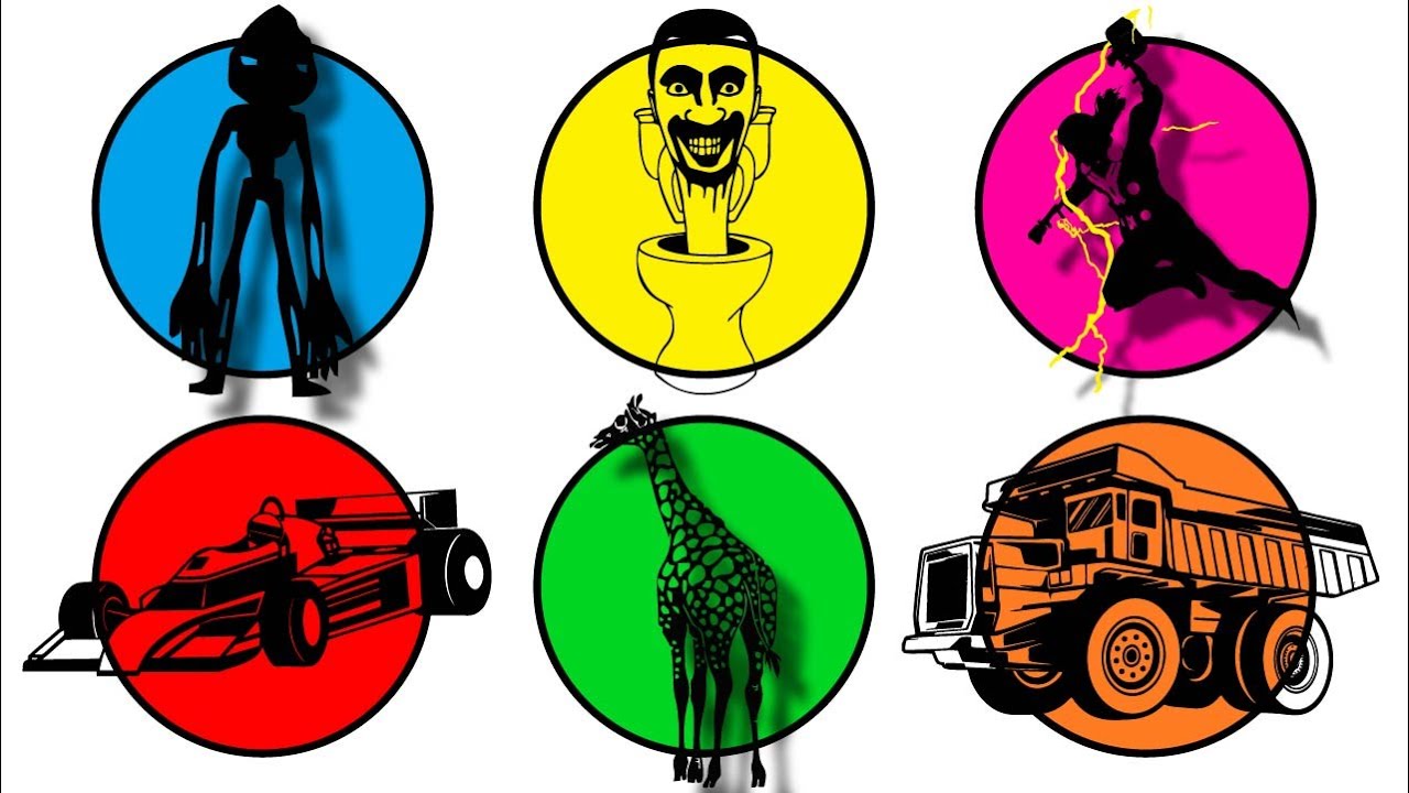GTP Poop Head, Skibidi Toilet, Thor, Racing Car, Giraffe, Mine Truck ...