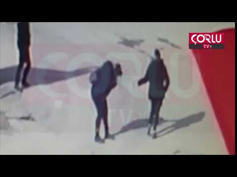 Edirne'de Kimyasal Madde İle Saldırı Anı Kameraya Yansıdı