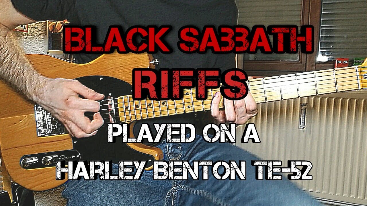 Black Sabbath Riffs played on a Harley Benton TE-52 (Telecaster) - YouTube