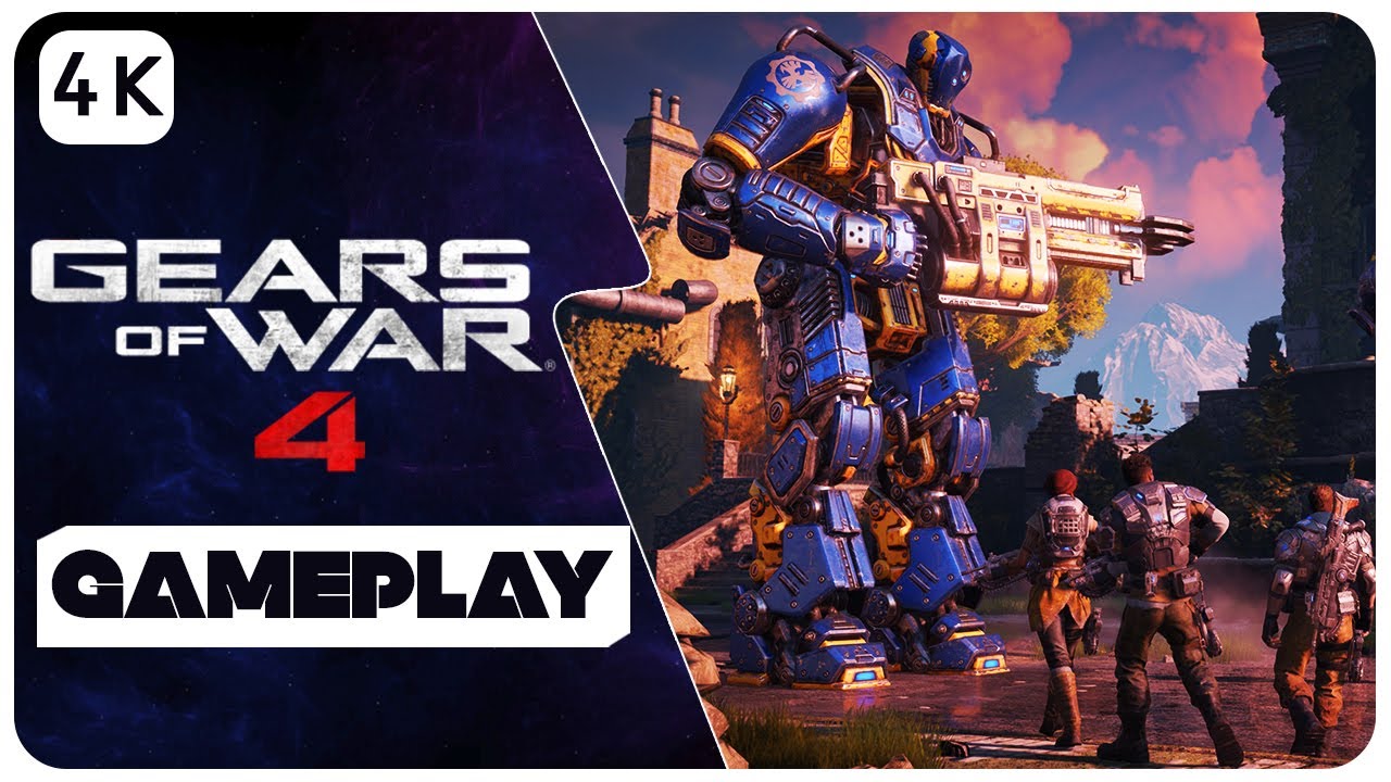 Mega Mech - Realistic Immersive Gameplay [4K UHD 60FPS] Gears Of War 4 ...