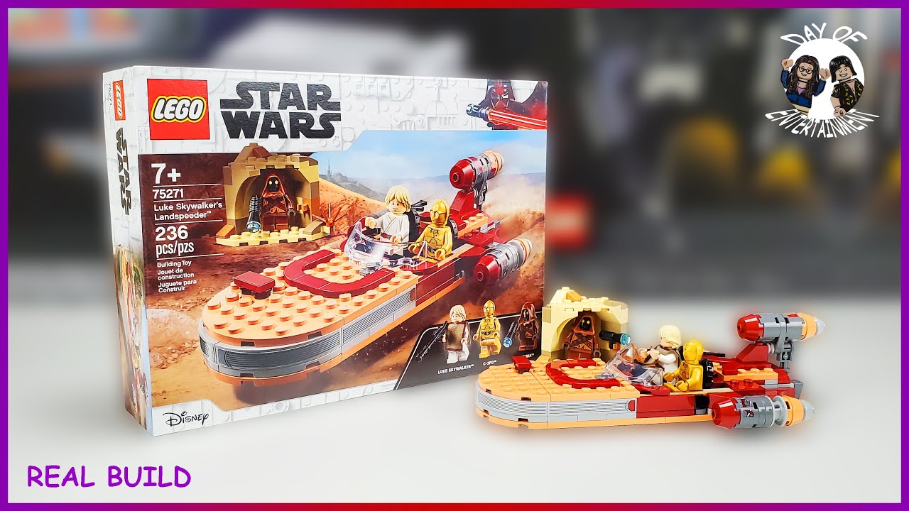 LEGO Star Wars 75271 Luke Skywalker's Landspeeder Real Build | Day Of ...