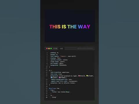 Create animated gradient text with Html and Css #html #css - YouTube