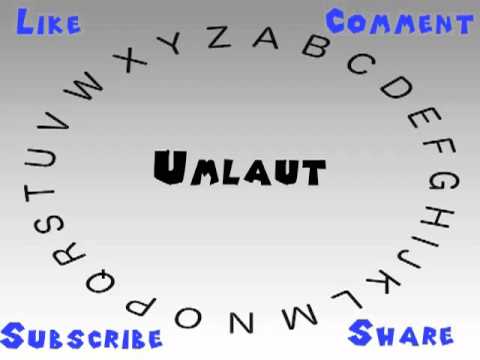How to Say or Pronounce Umlaut - YouTube